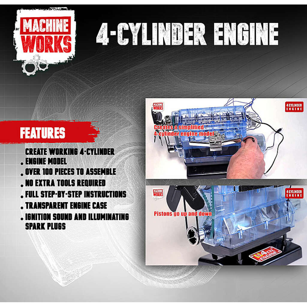 Machine Works 4 Cylinder Engine – The Pet & Hobby Shop Wangaratta